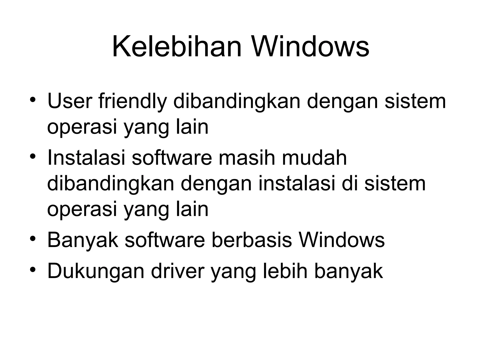Pertemuan 6 pengenalan windows sistem os | PPT