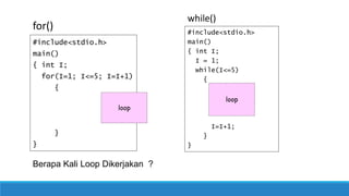 Pertemuan 6 - Struktur Perulangan | PPT