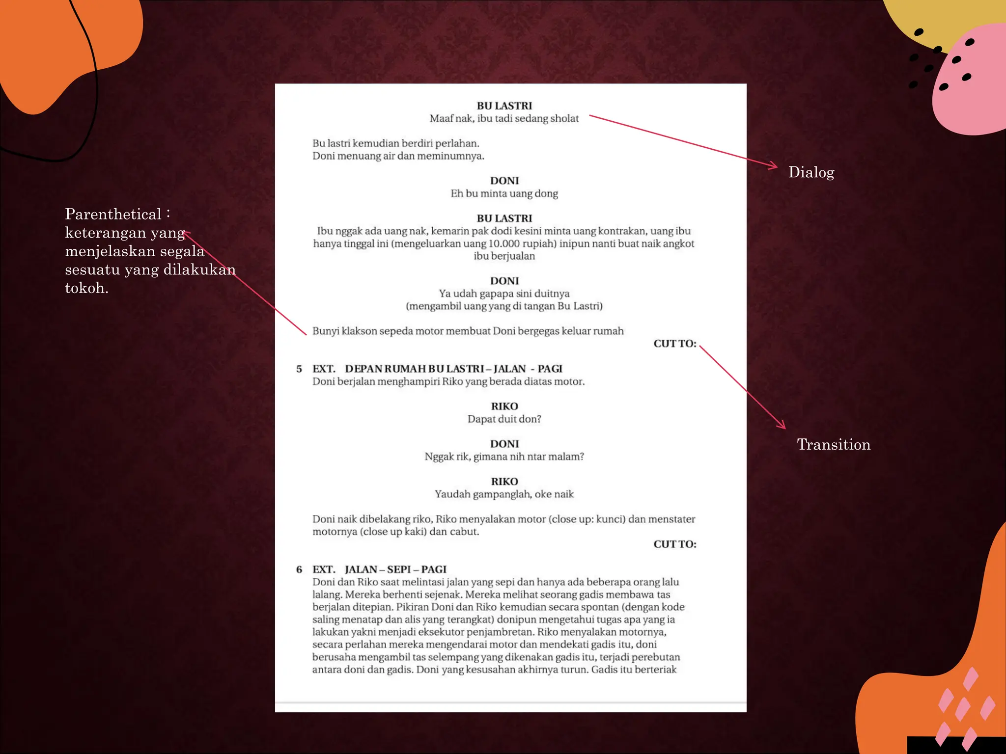 Teknik Membuat skript pada pertemuan 6 Buat script | PPTX