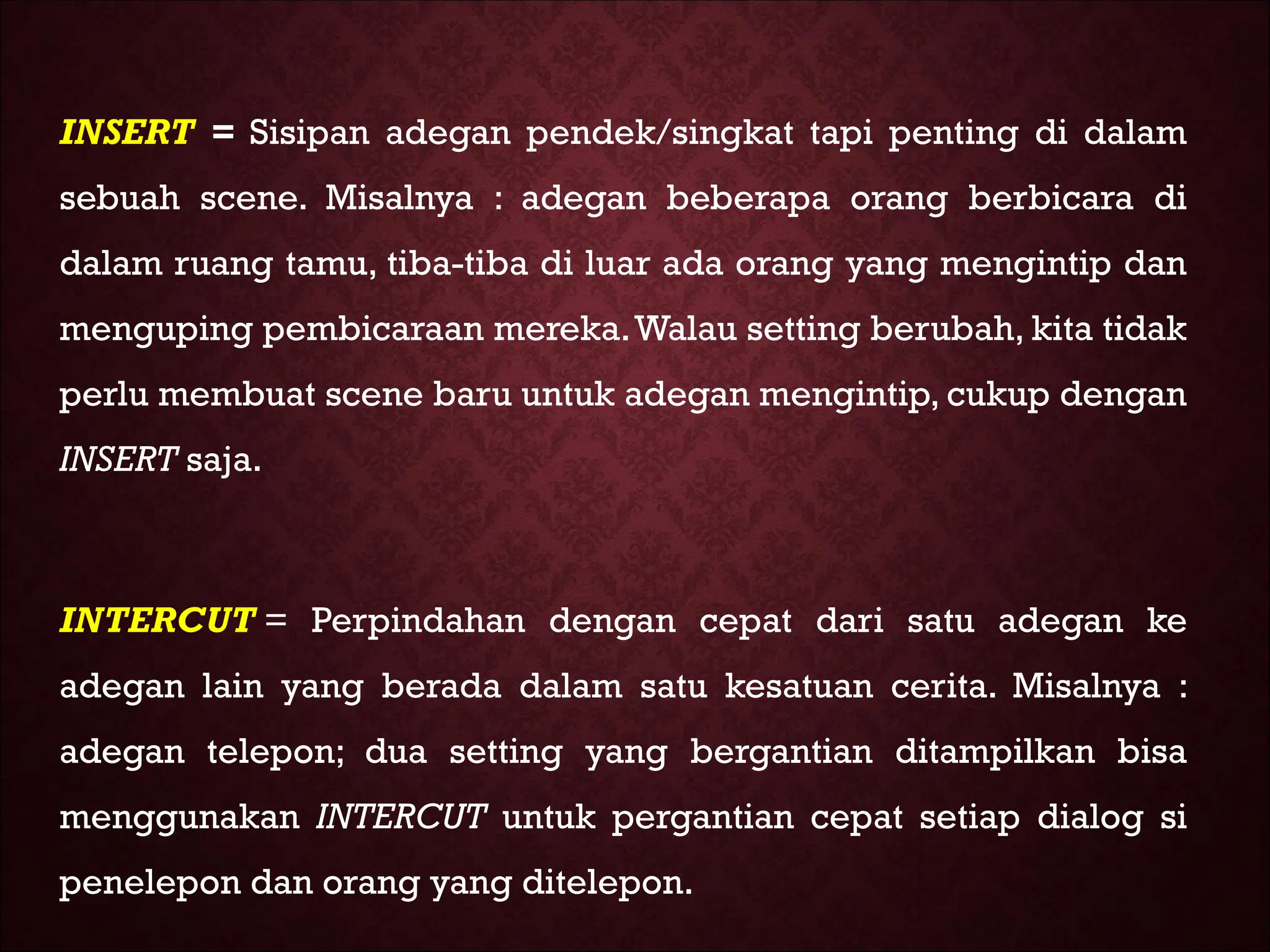 Teknik Membuat skript pada pertemuan 6 Buat script | PPTX