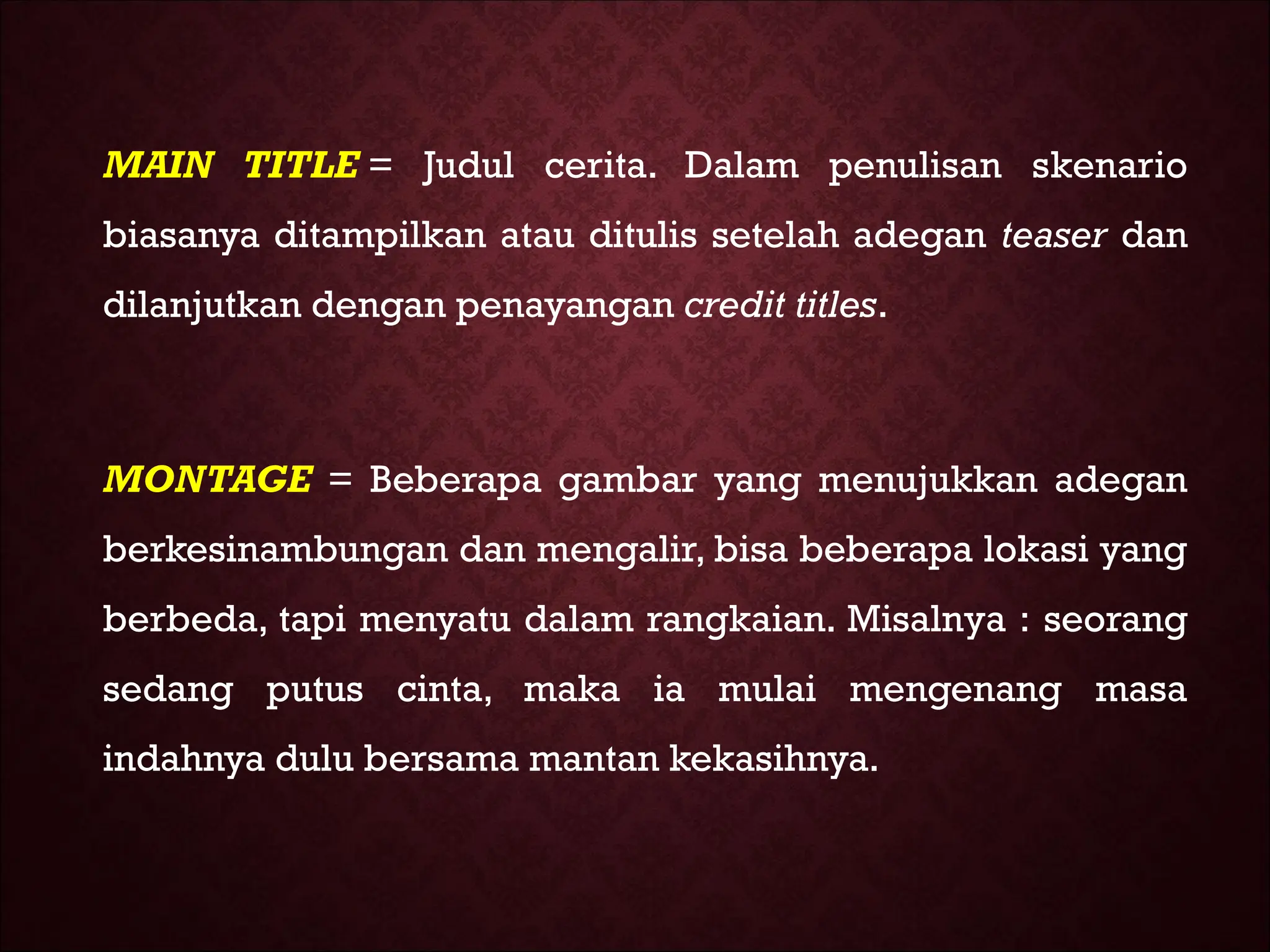 Teknik Membuat skript pada pertemuan 6 Buat script | PPTX