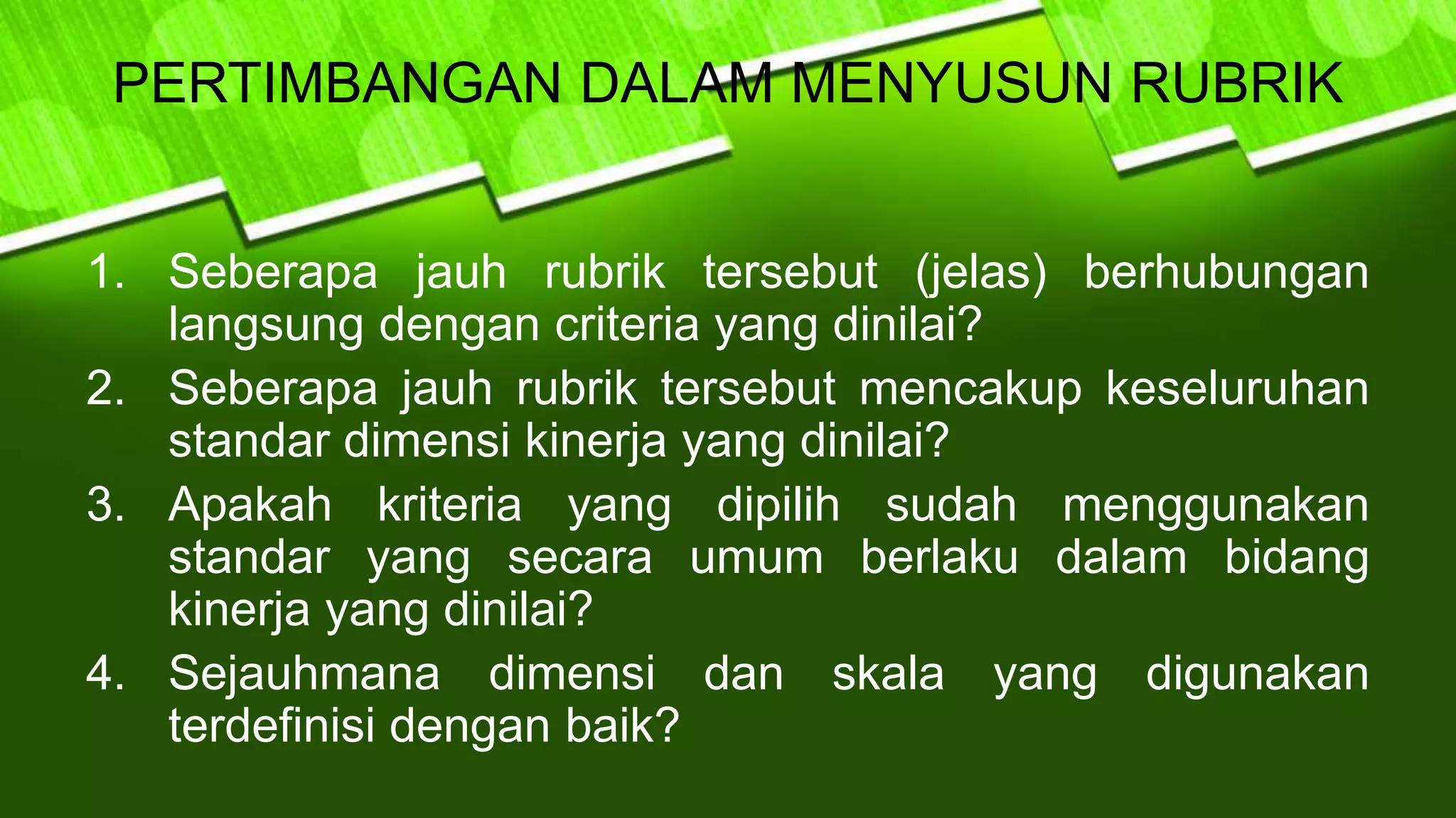 MERANCANG RUBRIK | PPT