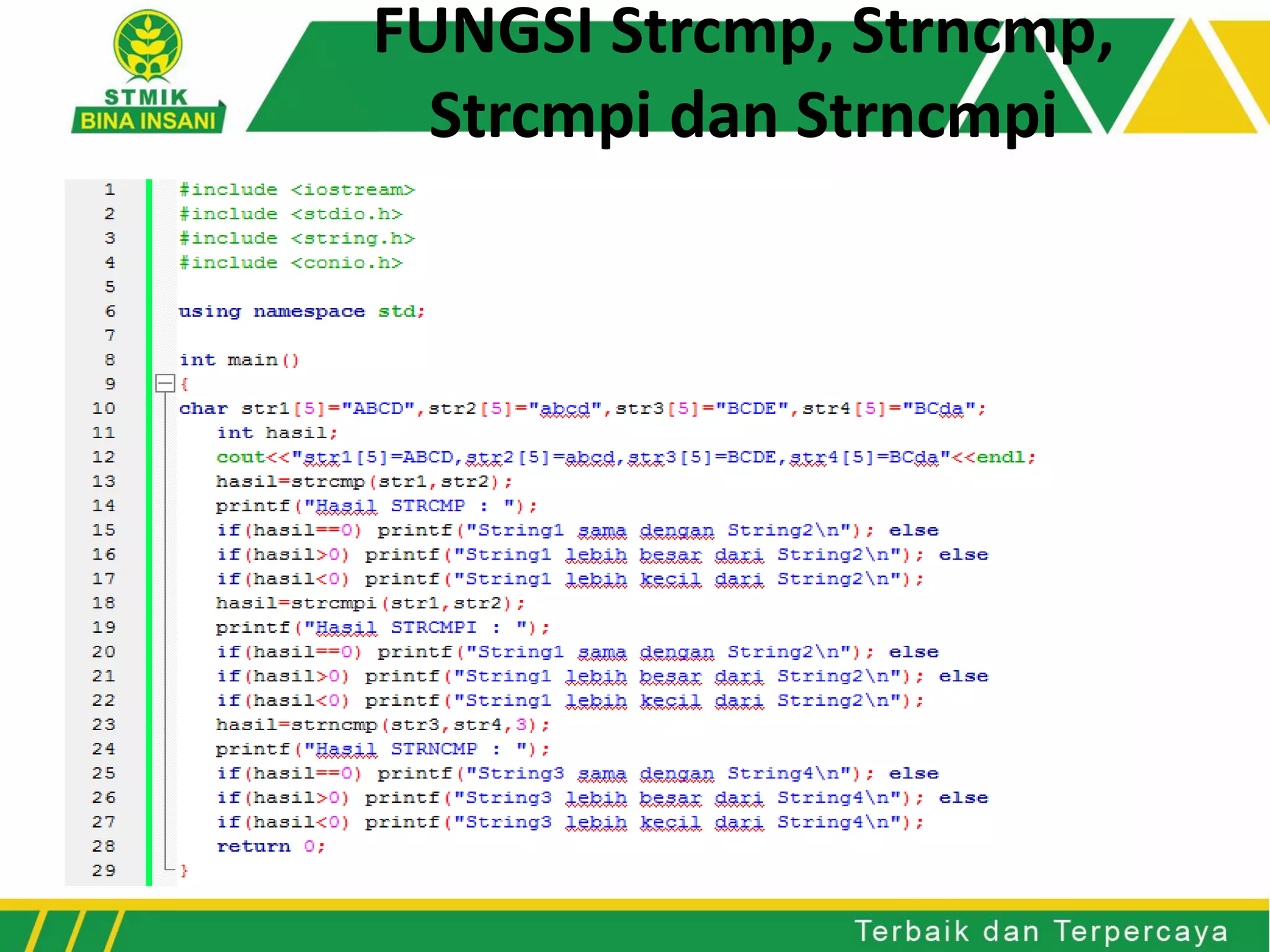 Pertemuan 6 Fungsi String | PDF