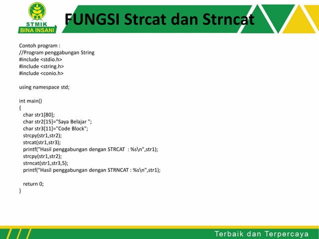 Pertemuan 6 Fungsi String | PDF