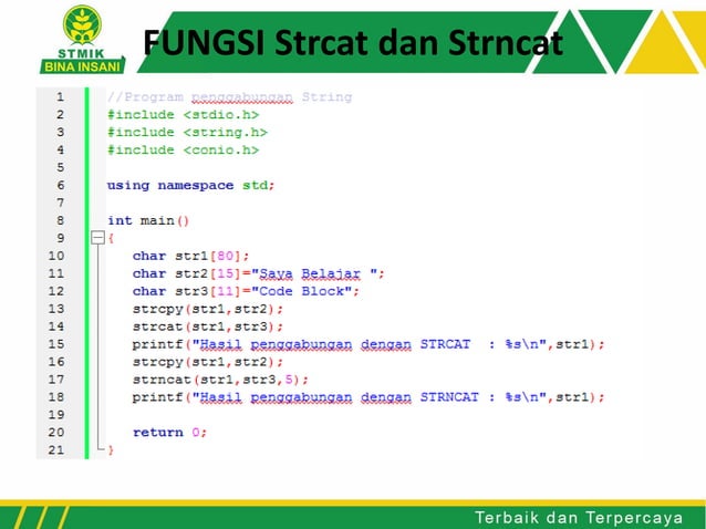 Pertemuan 6 Fungsi String | PDF