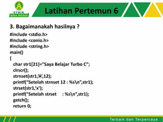 Pertemuan 6 Fungsi String | PDF