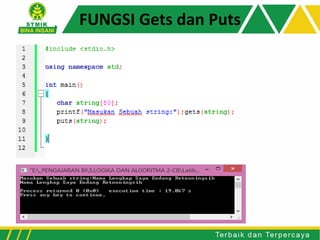 Pertemuan 6 Fungsi String | PDF