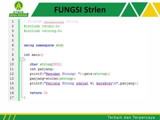 Pertemuan 6 Fungsi String | PDF