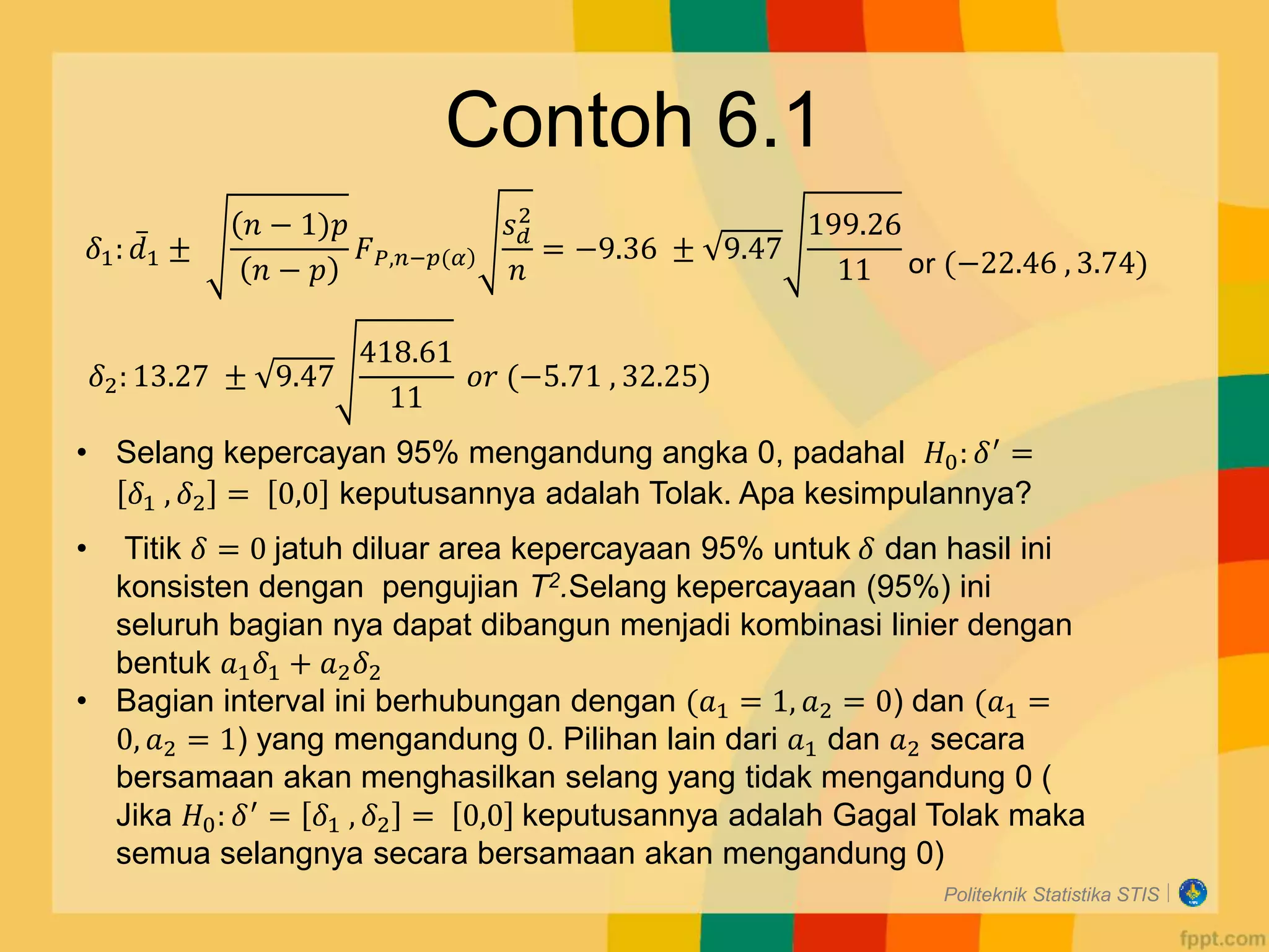APG Pertemuan 6 : Inferensia Dua Faktor Rata-rata | PPTX