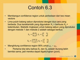 APG Pertemuan 6 : Inferensia Dua Faktor Rata-rata | PPTX