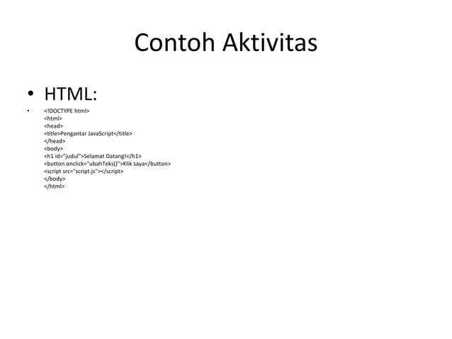 Pertemuan_6_JavaScript_Pengenalan_JAvascript | PPTX
