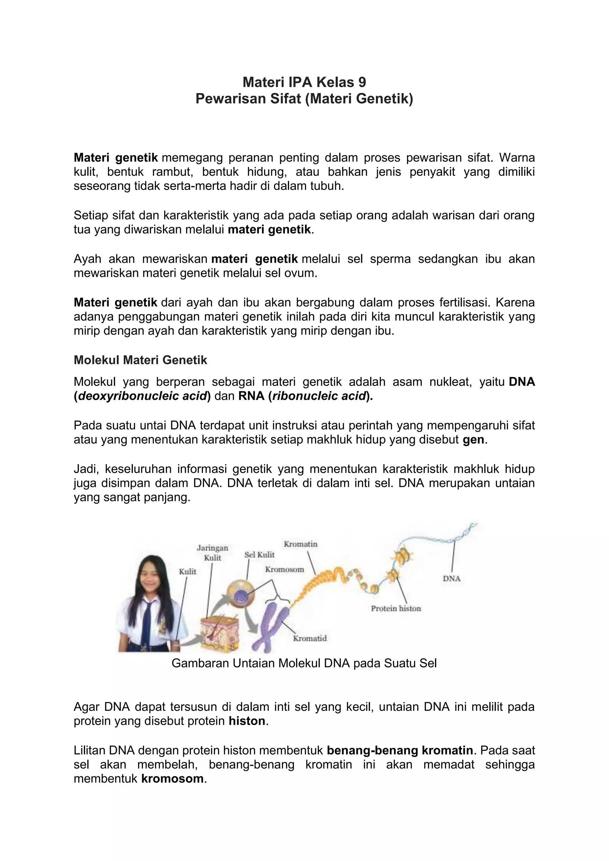 Pertemuan 6 pewarisan sifat pada mahluk hidup | PDF