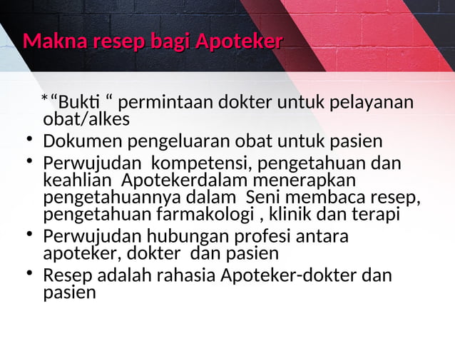 pertemuan 6 RESEP, COPY RESEP DAN ETIKET.ppt