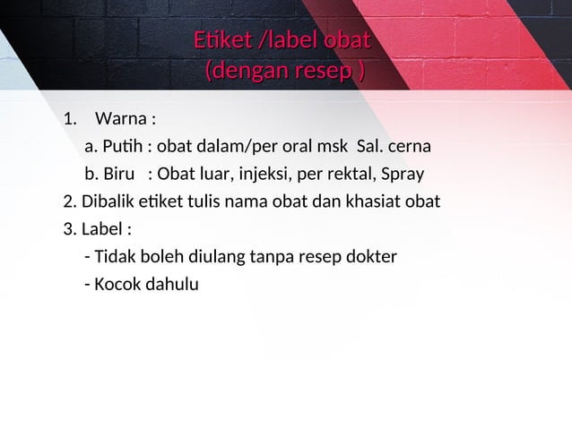 pertemuan 6 RESEP, COPY RESEP DAN ETIKET.ppt