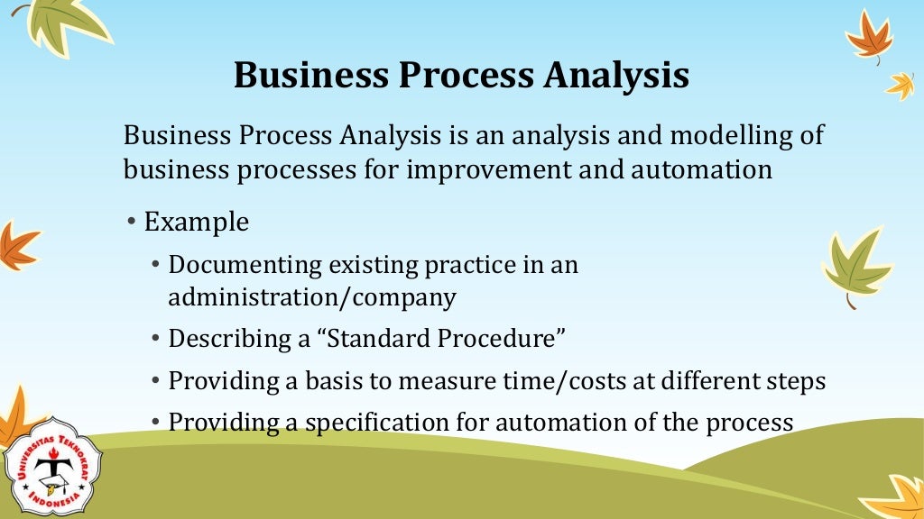 BUSINESS PROCESS ANALYSIS business-process-analysis