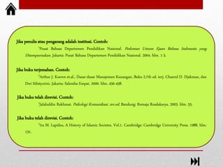 Teknik Penulisan Referensi | PPTX