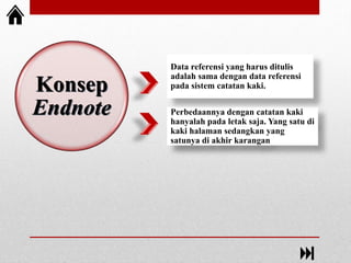 Teknik Penulisan Referensi | PPTX