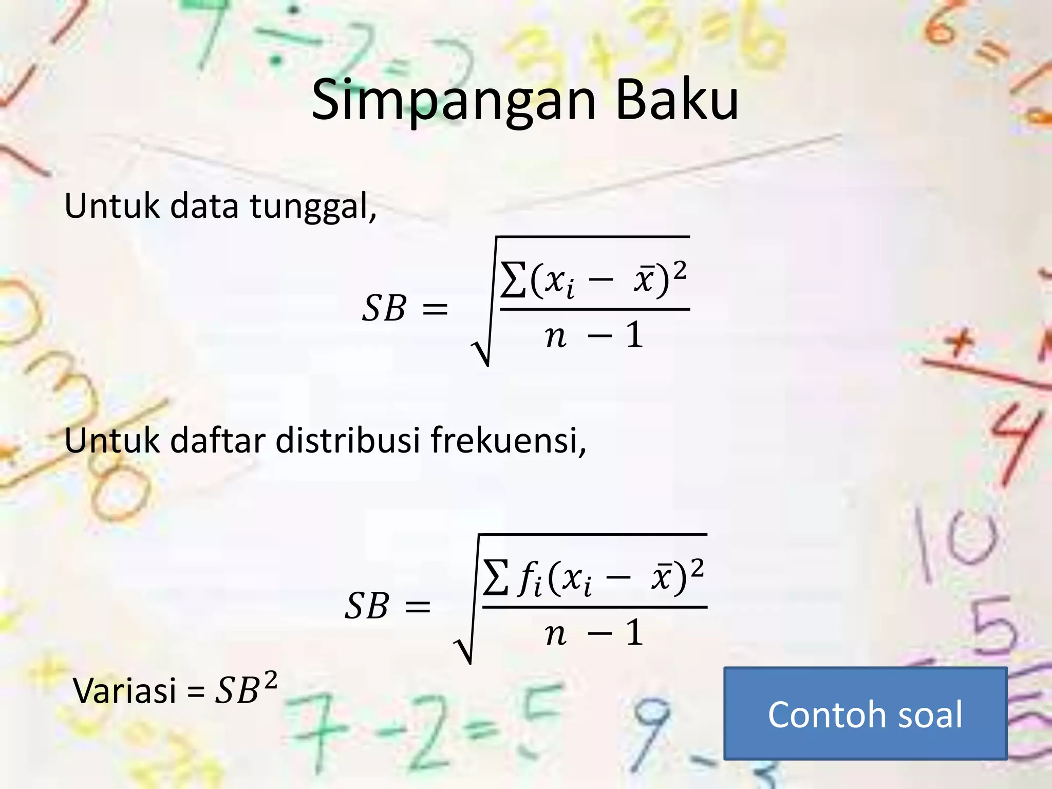 Ukuran Penyebaran Data | PPTX