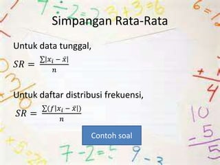 Pertemuan 6 (ukuran penyebaran data)) | PPTX