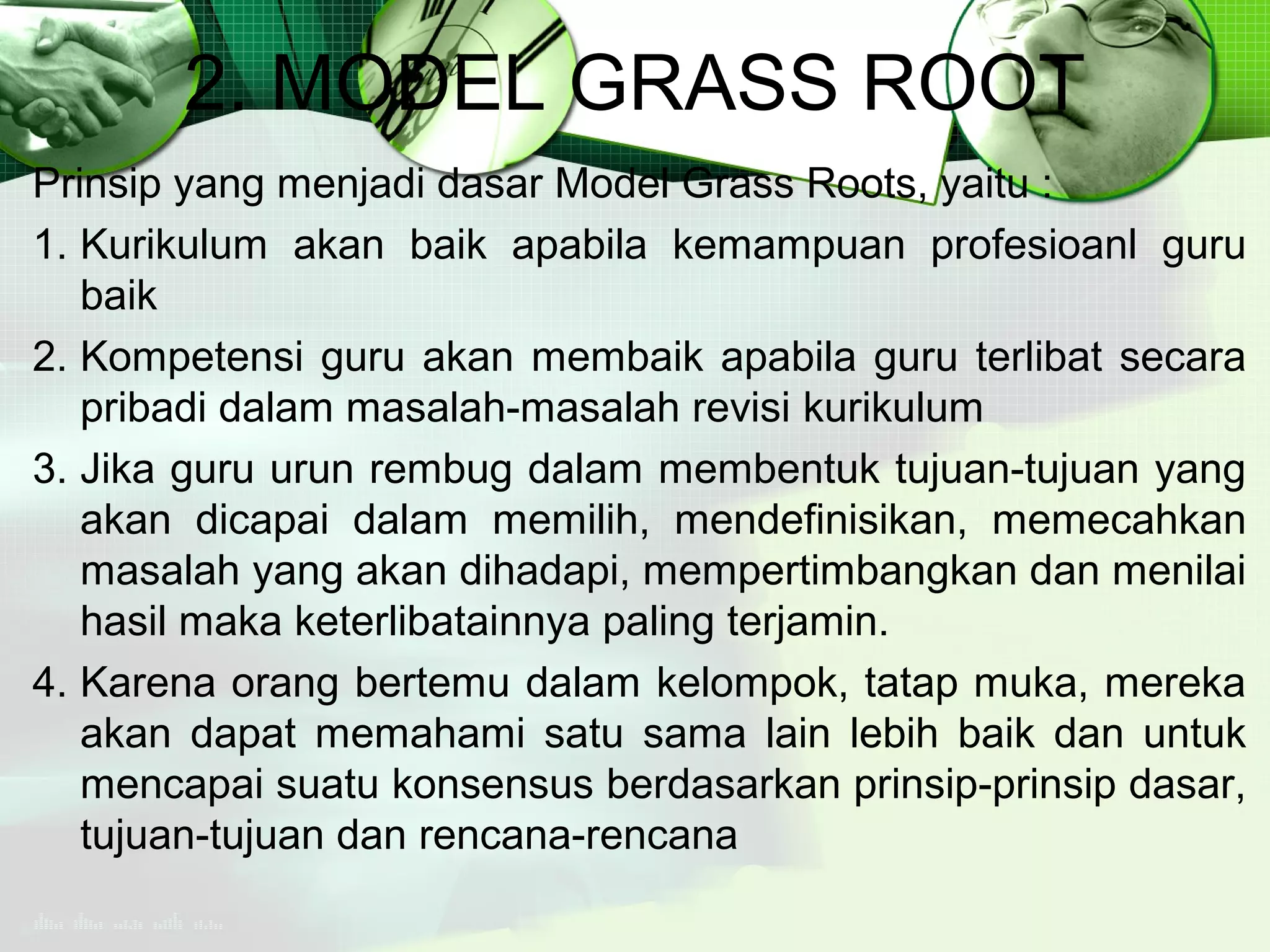 Model-model pengembangan kurikulum | PPT