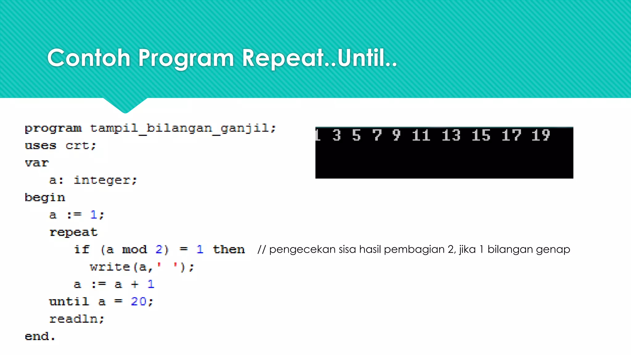 Dasar Pemrograman Part VII | PPT