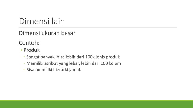 Perancangan Data Warehouse (Logical dan Physical) | PDF