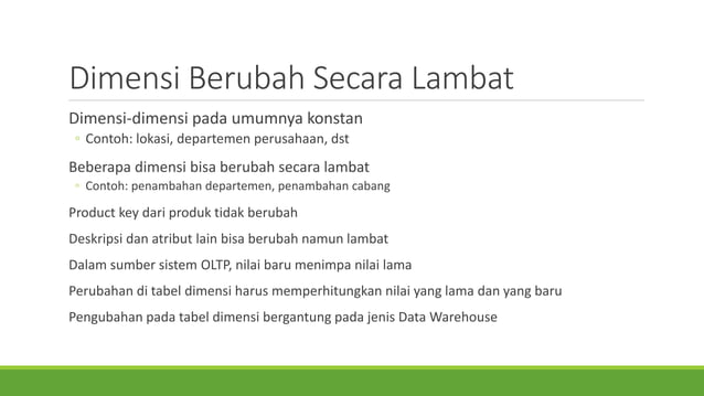 Perancangan Data Warehouse (Logical dan Physical) | PDF