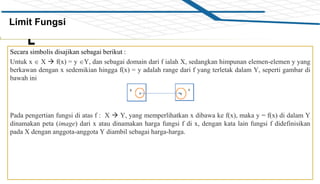 limit fungsi. fungsi dan limit. limit kiri. limit kanan | PDF