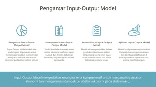 Matematika ekonomi mengenai model input output | PPTX