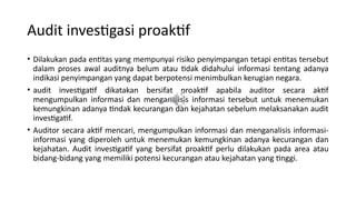 Audit Investigasi: Proaktif dan Reaktif dalam Mengungkap Kecurangan KKN ...