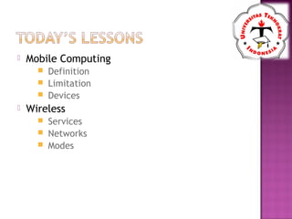 Pertemuan 8 mobile computing | PPT