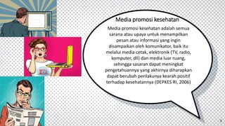 Metode dan media pendidikan dan promosi kesehatan | PDF