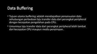 ORGANISASI DAN ARSITEKTUR KOMPUTER - INPUT/OUTPUT | PPTX
