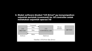 ORGANISASI DAN ARSITEKTUR KOMPUTER - INPUT/OUTPUT | PPTX