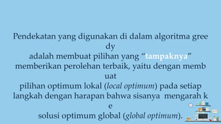 Algoritma Greedy | PPTX