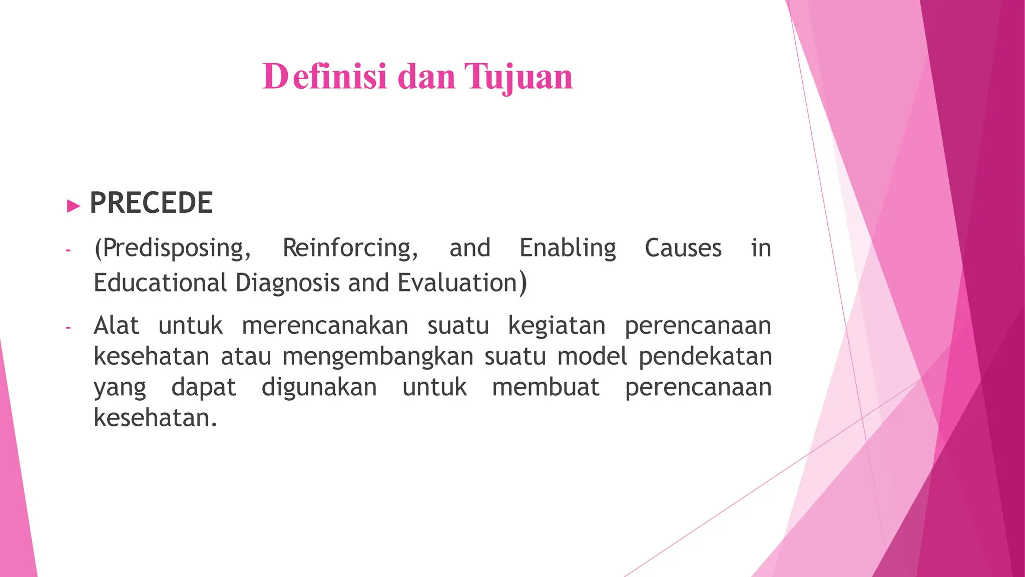 Pertemuan 8 - Teori dan Contoh Model Precede Proceed.pdf