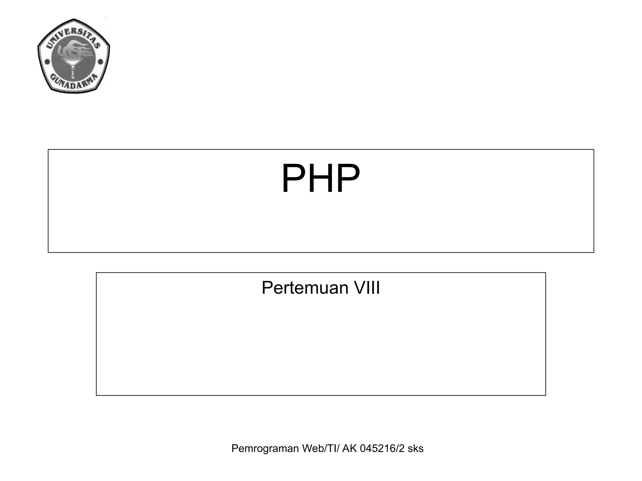 struktur kendali dalam pemrograman website | PPT