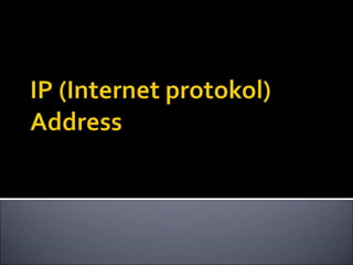 Internet Protocol Address Prodi Manajemen Informasi Kesehatan | PPT
