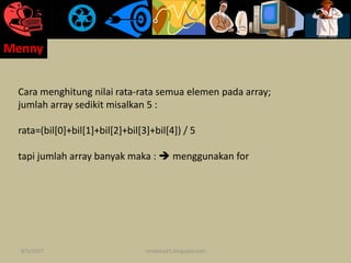 Algoritma&Pemrograman C++ Pertemuan 9 | PPTX