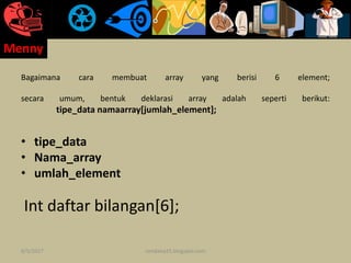 Algoritma&Pemrograman C++ Pertemuan 9 | PPT