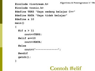 Pertemuan 9 : Algoritma & Pemrograman | PPT