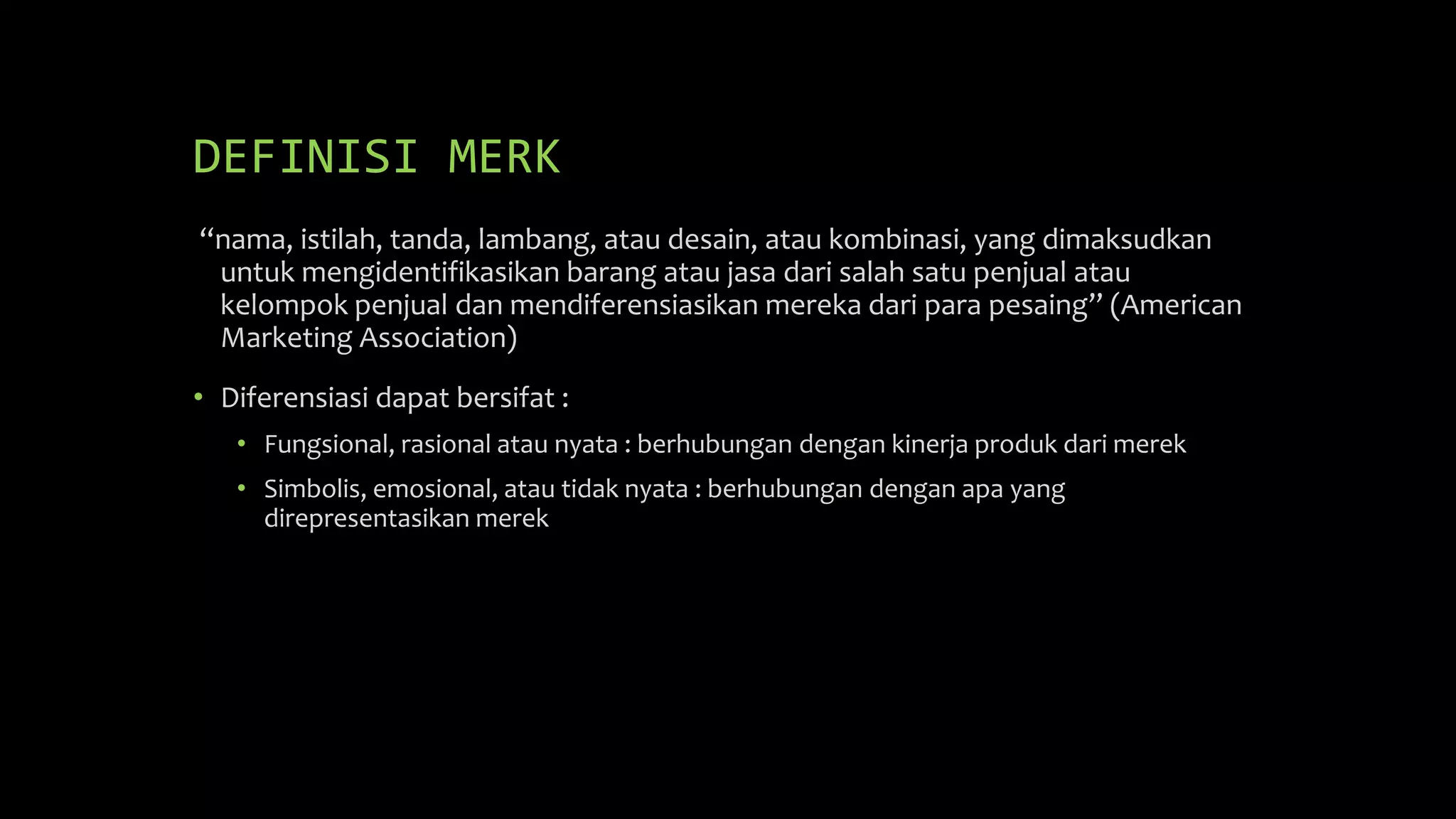 Strategi Merk | PPTX