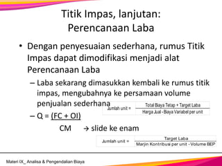 PERTEMUAN 9. CVP Analysis ( Cost-Volume-Profit) - I.pptx