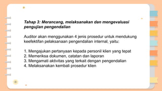 pertemuan 9 matakuliah audit dengan materi audit pengendalian internal ...