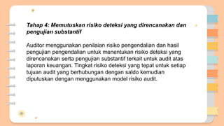 pertemuan 9 matakuliah audit dengan materi audit pengendalian internal ...