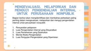 pertemuan 9 matakuliah audit dengan materi audit pengendalian internal ...