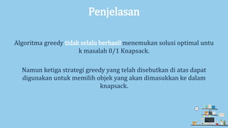 Algoritma Greedy (contoh soal) | PPTX