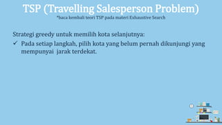 Algoritma Greedy (contoh soal) | PPTX