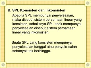 Pertemuan 9 dan 10 - Sistem Persamaan Linear.ppt