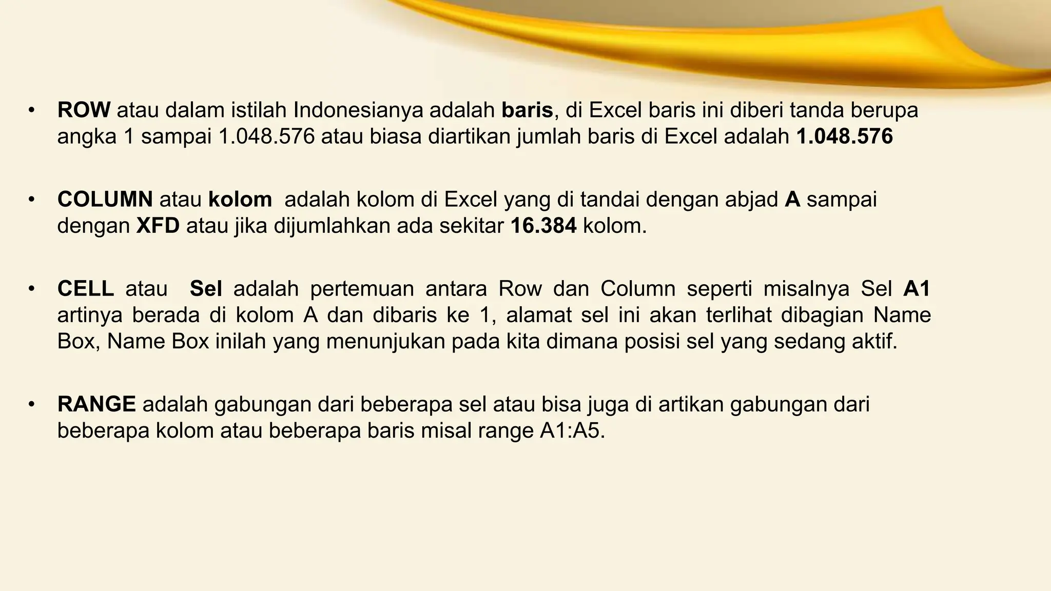 Pengenalan lingkungan kerja Excel 2019 .pptx